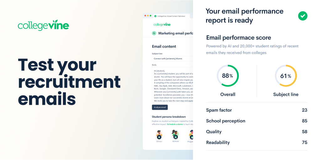 CollegeVine | Email Content Optimizer